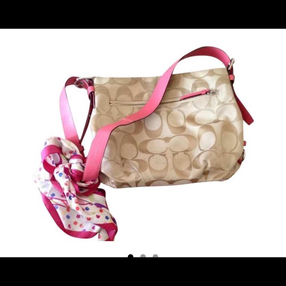 Coach Signature Duffle Hobo Bag F15067 - Gem